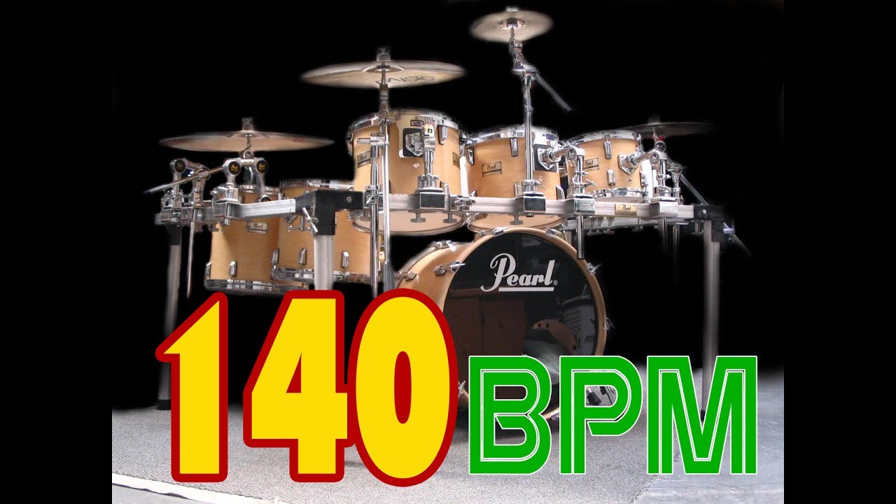 140 bpm simple straight DRUMS Rhythm ballad - Ritmo de Bateria - YouTube