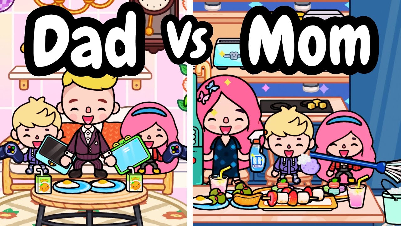 Mom Vs Dad | Toca Boca | Toca Boca Life - YouTube