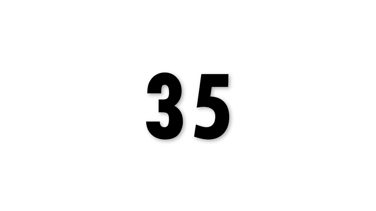 35 Second Countdown Timer | นับถอยหลัง 35 วินาที - YouTube