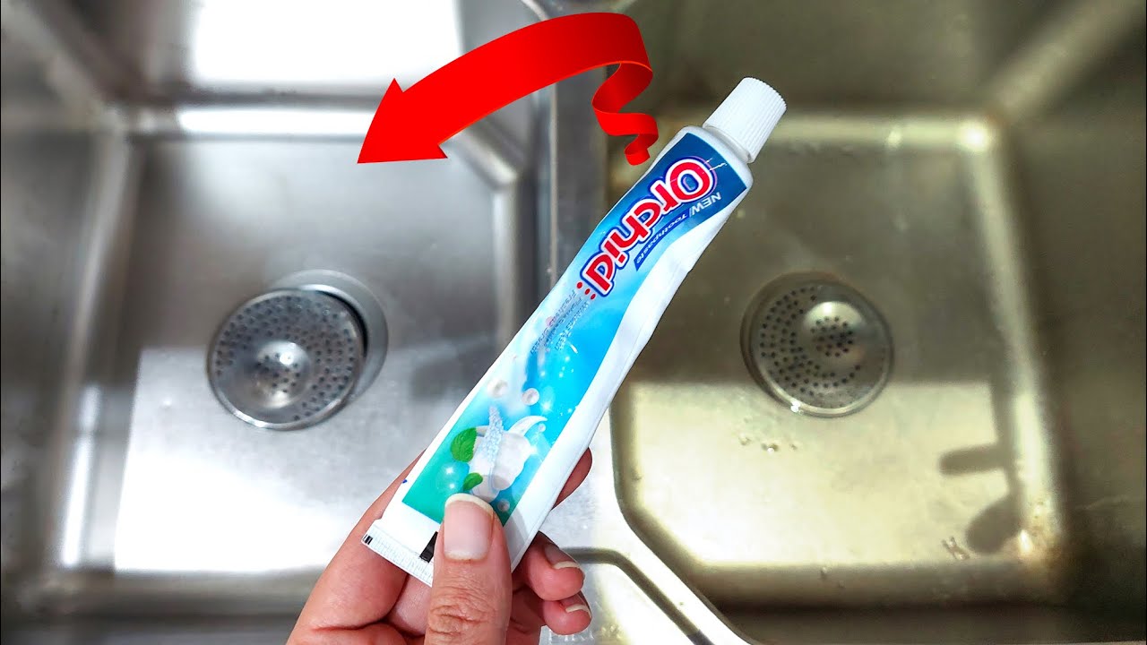 Super amazing trick to make the sink shine with the magic combination ...