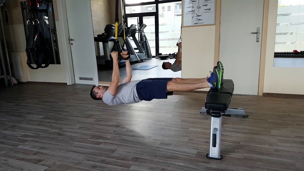 TRX Horizontal Row BENCH - Smart Fitness Novi Beograd - YouTube