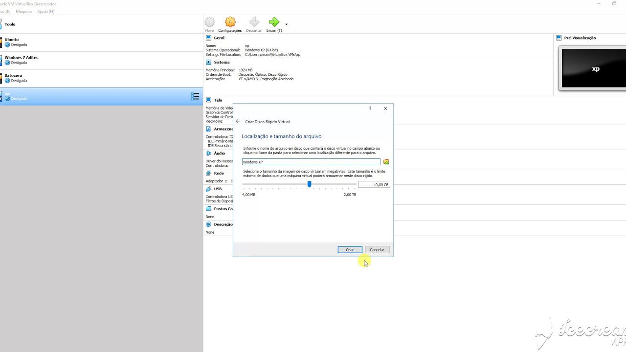 Como colocar a ISO no boot do VirtualBox - YouTube
