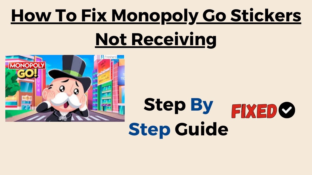 How To Fix Monopoly Go Stickers Not Receiving - YouTube