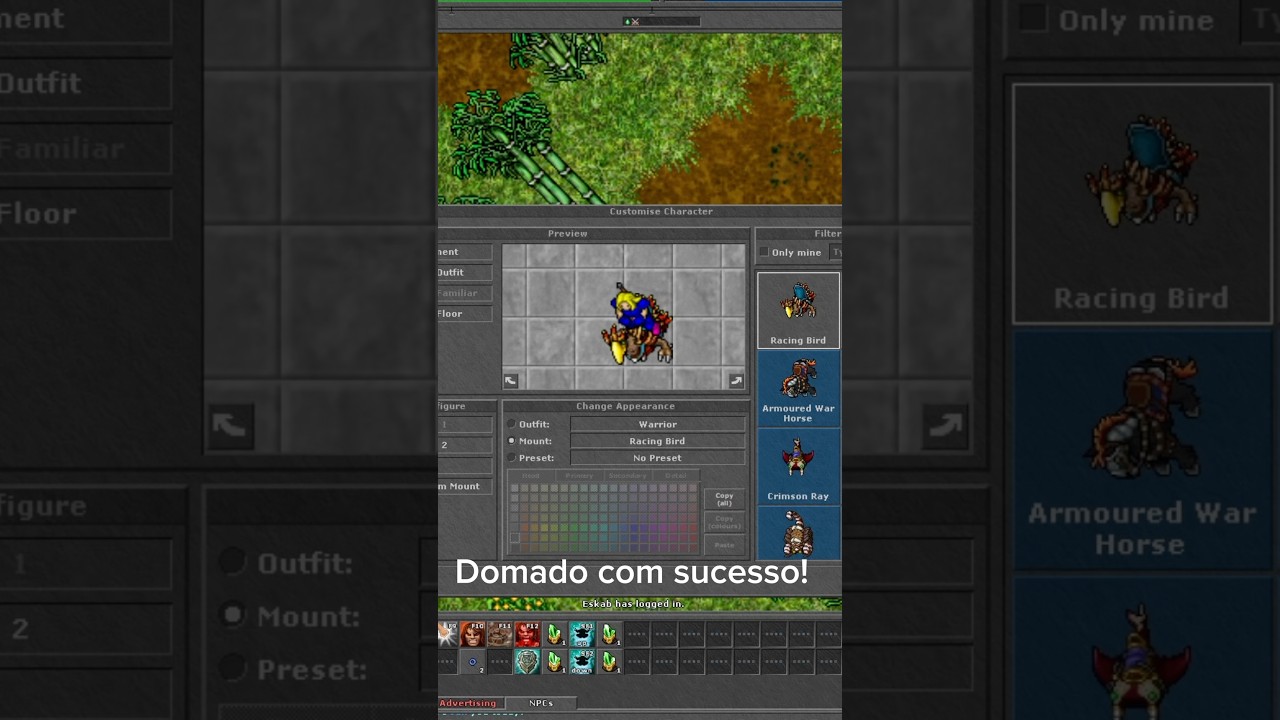 Guia Tibiano 2025 - Domamos o Terror Bird! - #tibia #tibia2025 # ...