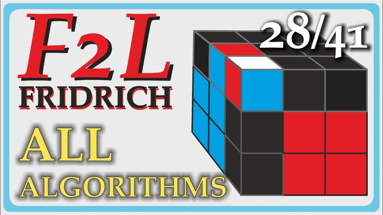 Fridrich Method F2L 28/41 | SpeedCubing All Rubik's Cube Algorithms ...