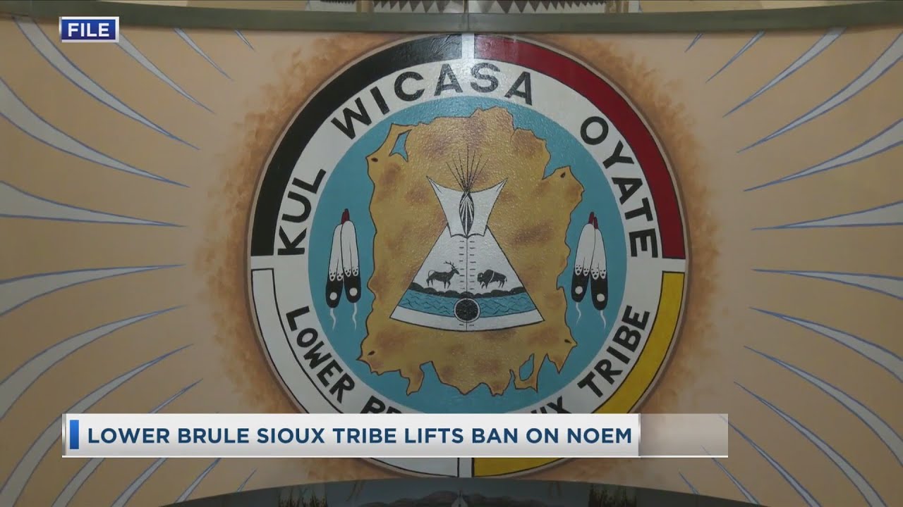 Lower Brule Sioux Tribe Lifts Ban On Noem - YouTube