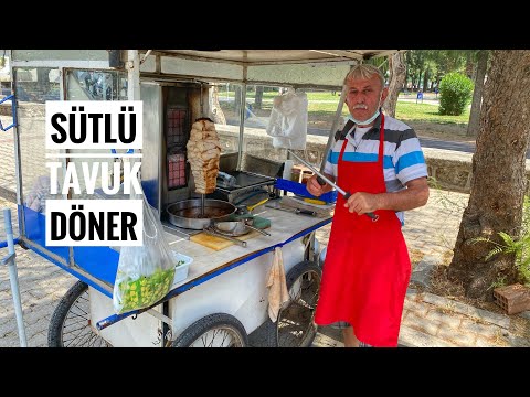 42 YILDIR SÜTLÜ TAVUK DÖNER YAPIYORUM!!! İZMİR SOKAK LEZZETLERİ