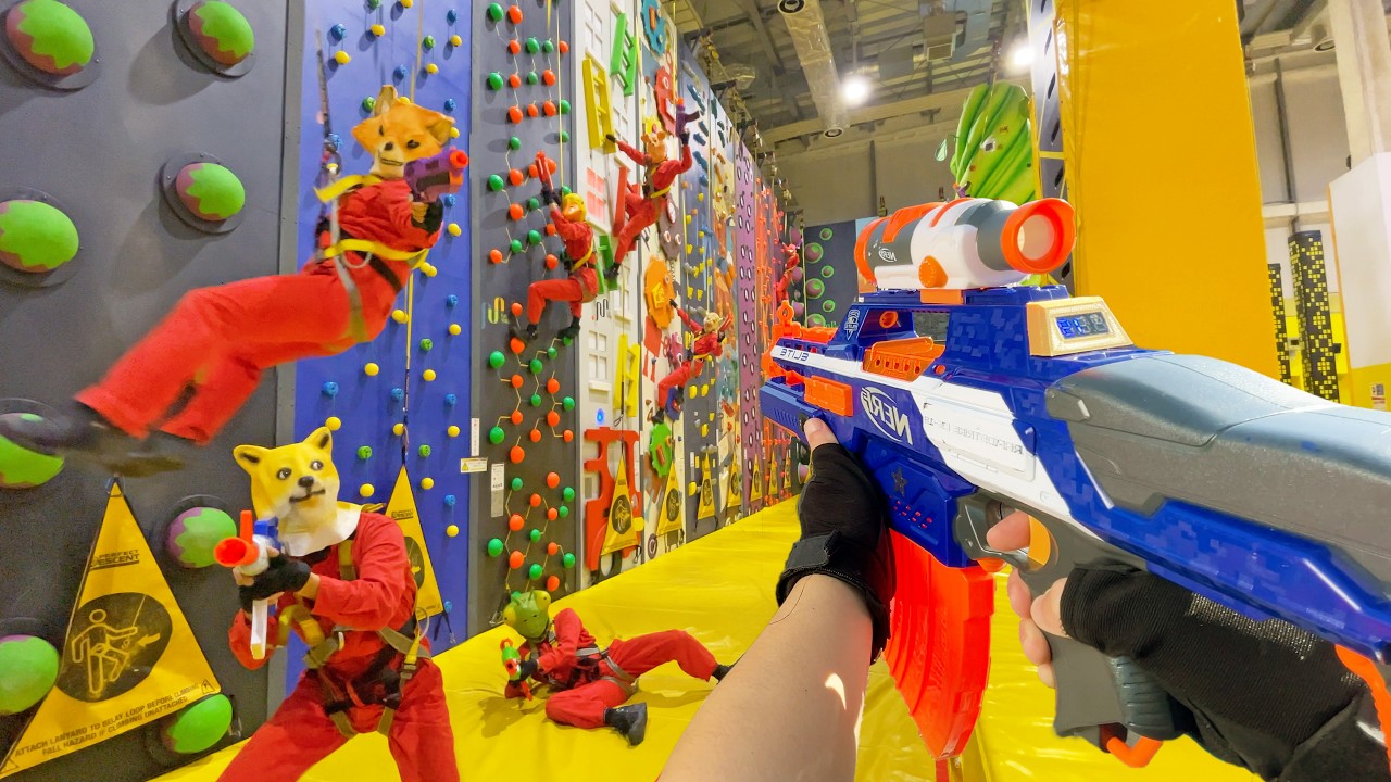 Nerf War | Amusement Park Battle 54 (Nerf First Person Shooter) - YouTube