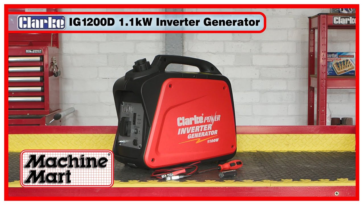 Clarke IG1200D EURO 5 Compliant 1100W Inverter Generator - YouTube