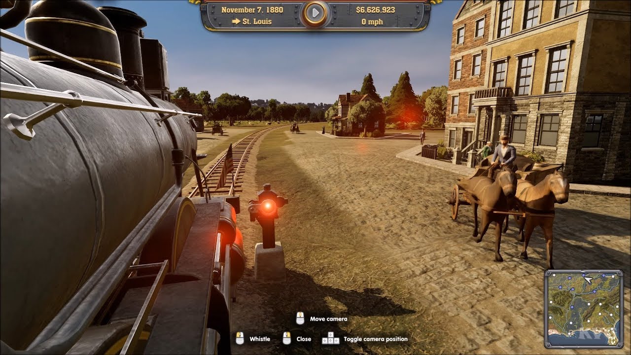 Railway Empire - Columbia 2-4-2 (1878) - Test Ride Gameplay (PC HD ...
