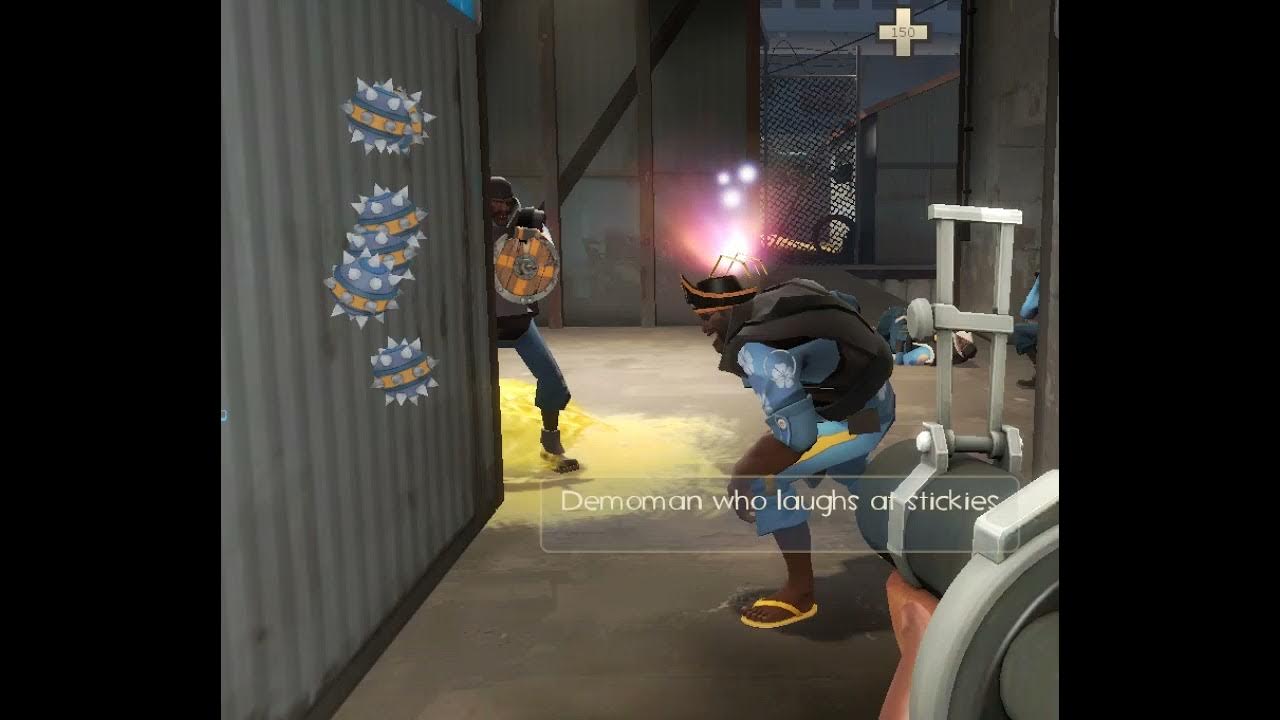 TF2 demoman who laughs at sticky bombs - YouTube