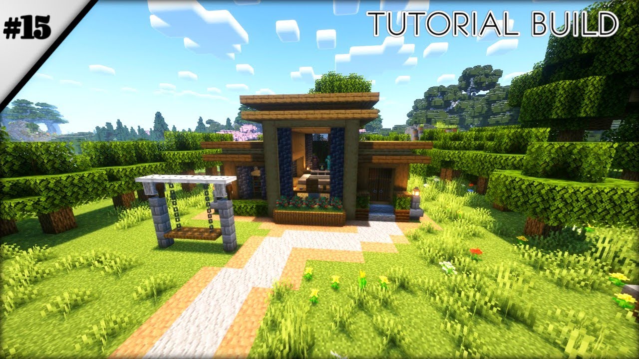 Minecraft Modern Wood House PT.2 - YouTube