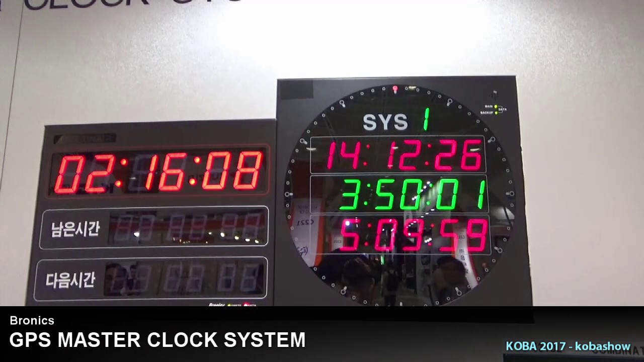 GPS MASTER CLOCK SYSTEM : KOBA 2017 Sketch - YouTube