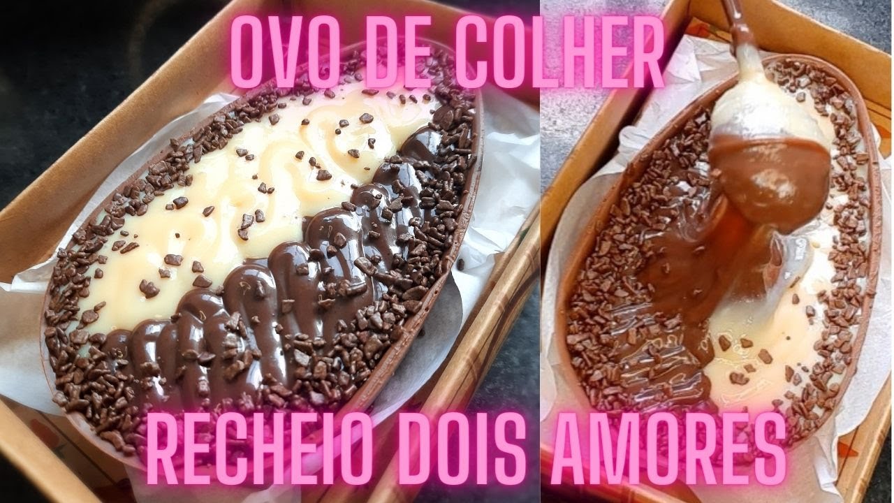 OVO DE COLHER RECHEIO DOIS AMORES / faça você mesmo | muito fácil e ...