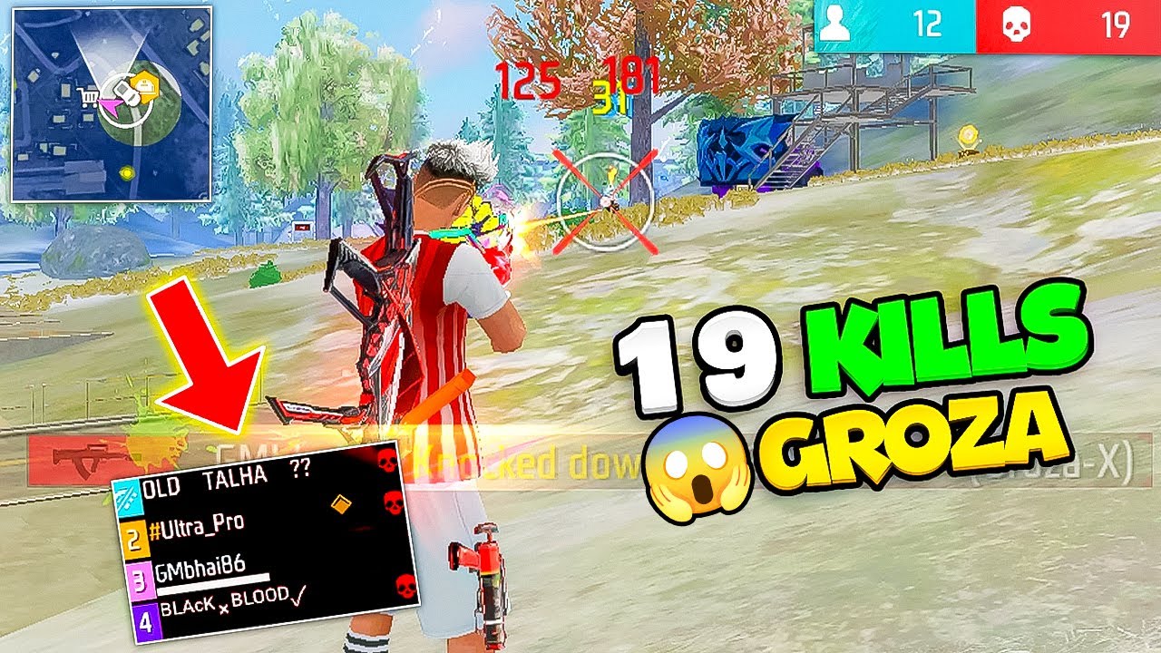 19 Kill 🔥 GROZA-X Overpowered Gameplay - Garena Free Fire - YouTube