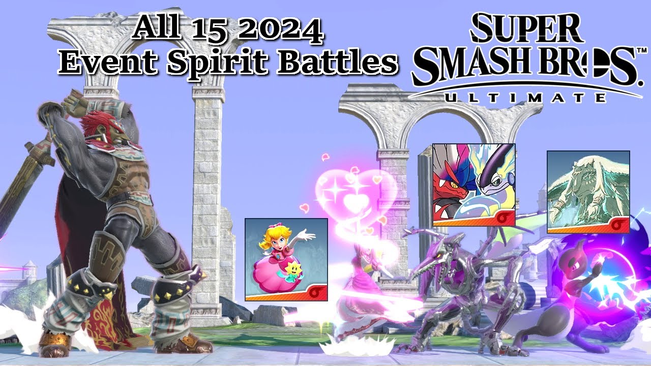 All 15 2024 Event Spirit Battles - Super Smash Bros Ultimate - YouTube