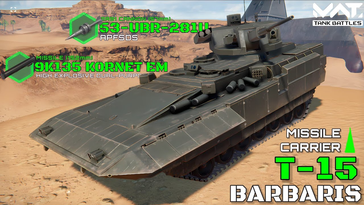 T15 Barbaris December Free Battlepass Vehicle Gameplay - MWT Tank ...