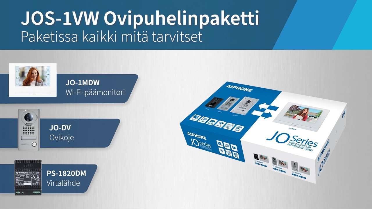 Aiphone JOS-1VW Ovipuhelinpaketti - YouTube