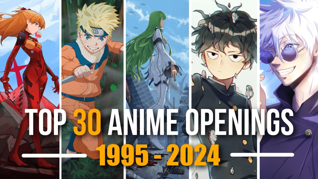 TOP 30 ANIME OPENINGS OF EACH YEAR (1995-2024) - YouTube
