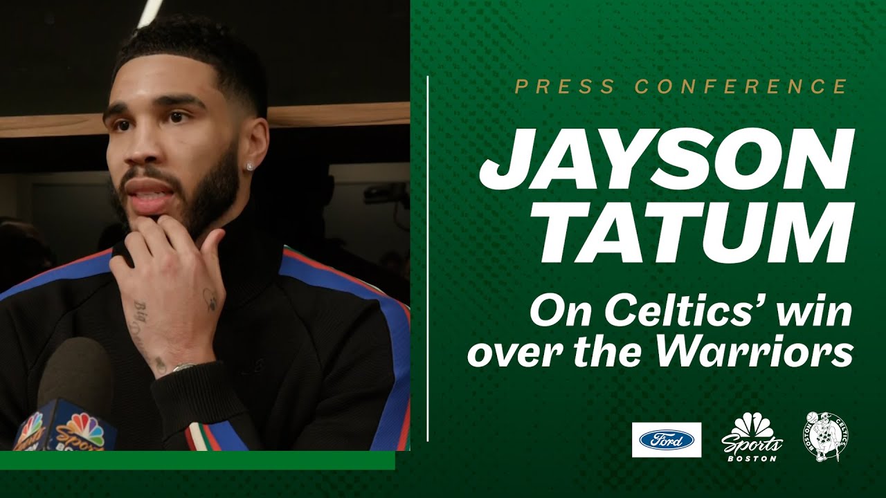 Jayson Tatum: "We get everybody's best shot ... I wouldn't say we're ...