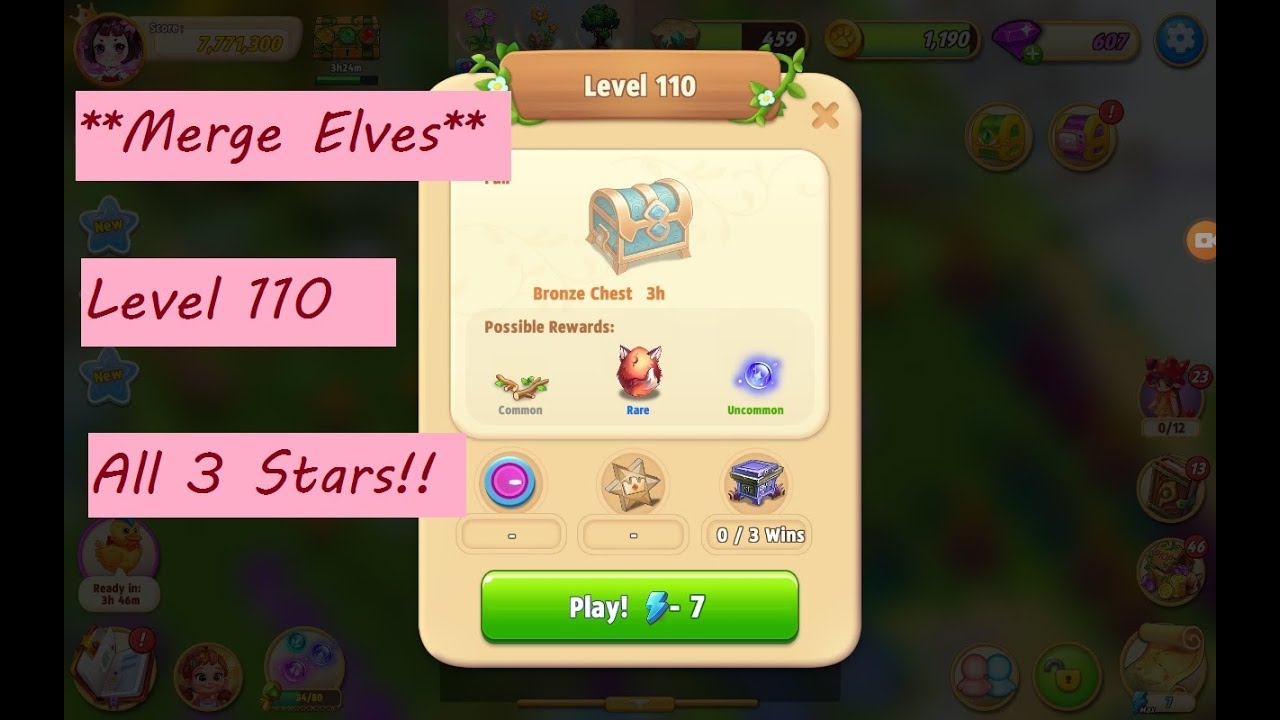 Merge Elves **Level 110** All 3 stars! - YouTube
