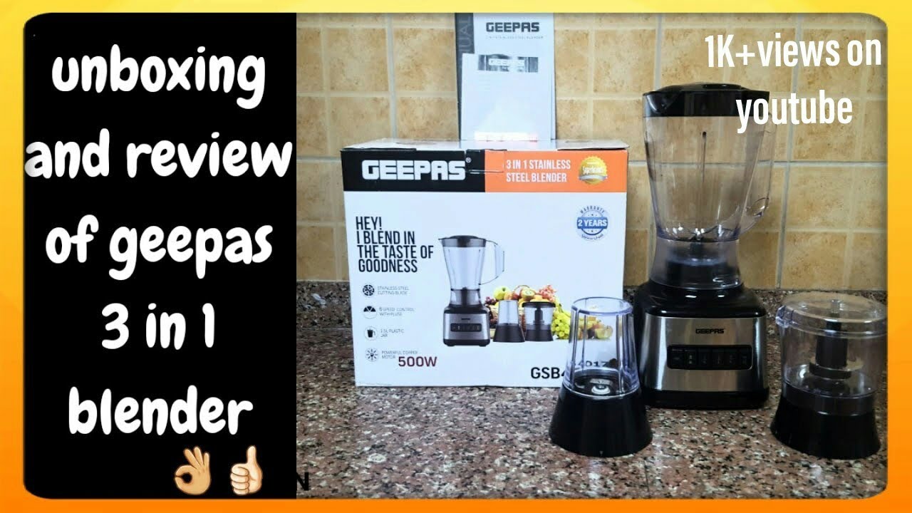 Geepas 3 in 1 blender || unboxing and review ( urdu/ hindi) - YouTube