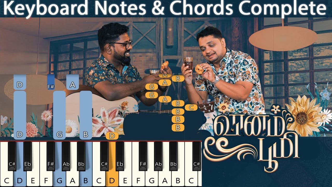 Vaanam Boomi Keyboard Notes & Chords | Vijay Aaron | Solomon Robert ...