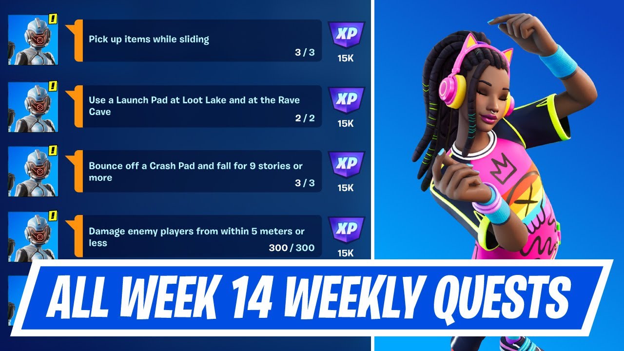 Fortnite Week 14 Quests Guide - How to complete Week 14 Weekly ...