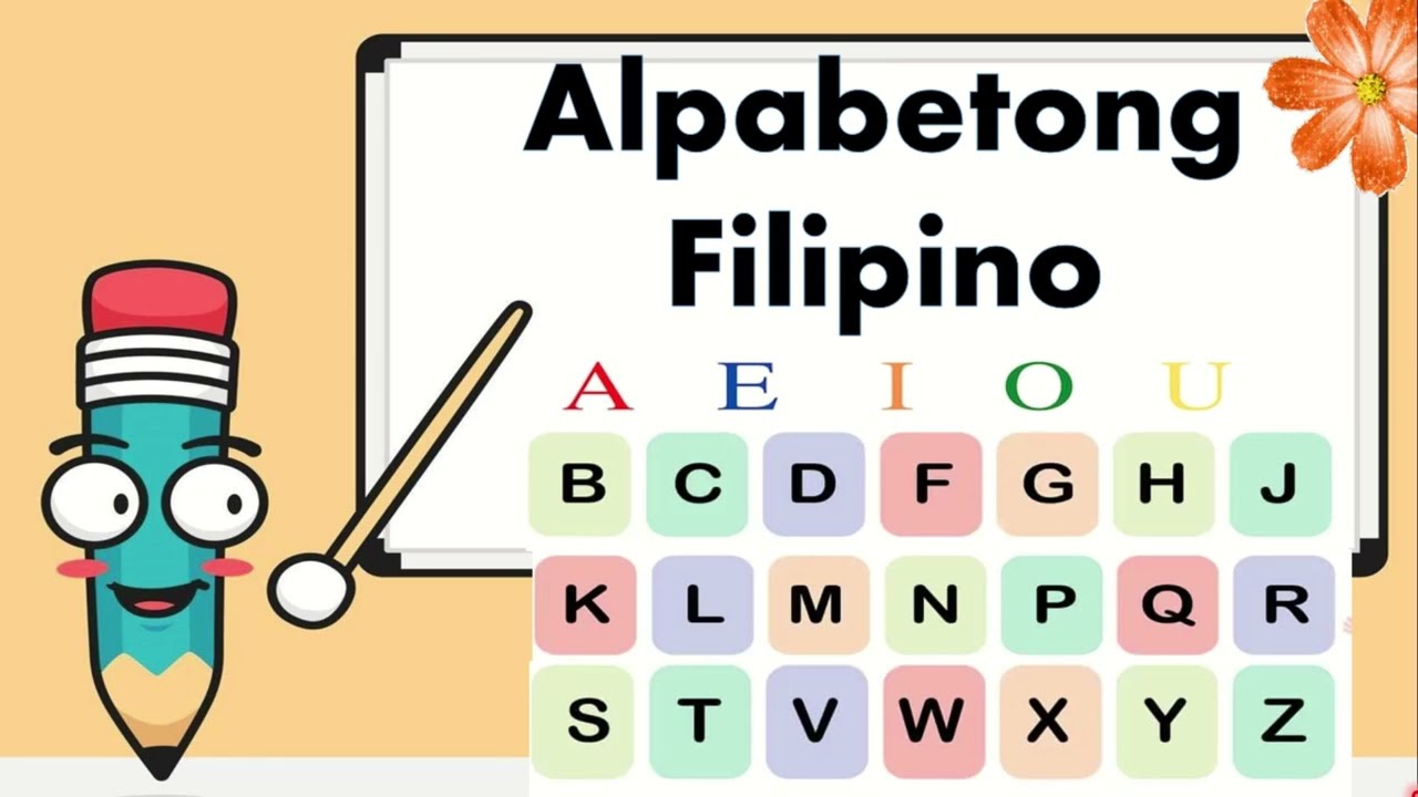 Alpabetong Filipino With Pictures Philippine Alphabet Alpabetong