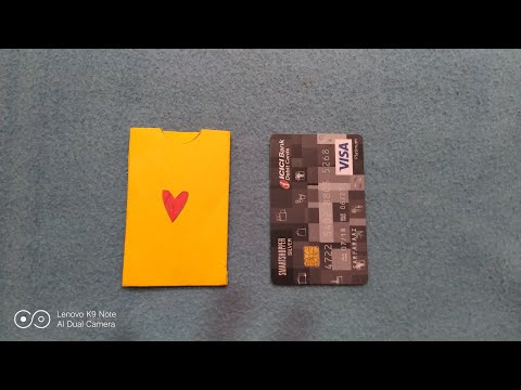 How to Make ATM card holder with Paper