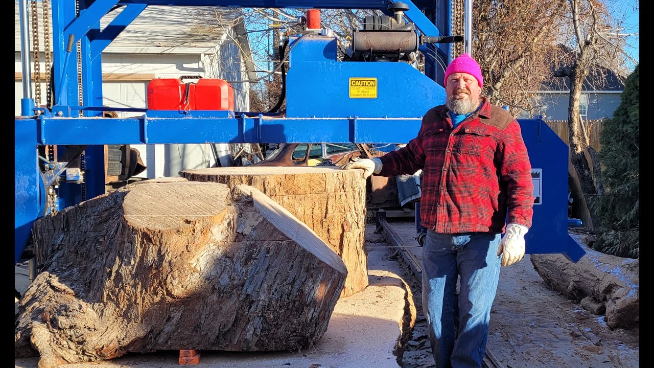 Sawmilling Beautiful Silver Maple Cookies with our Tru-Cut Sawmill Part ...