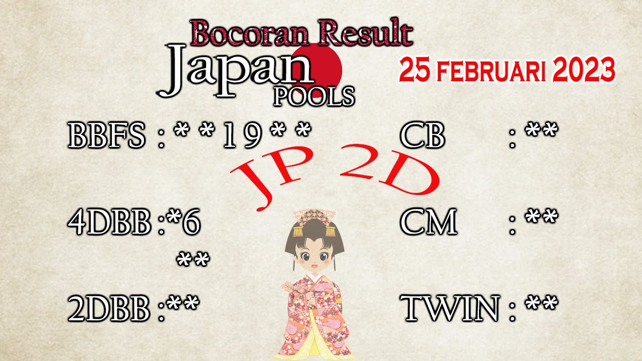 PREDIKSI JAPAN HARI INI 25 FEBRUARI 2023 | BOCORAN TOGEL JEPANG HARI ...