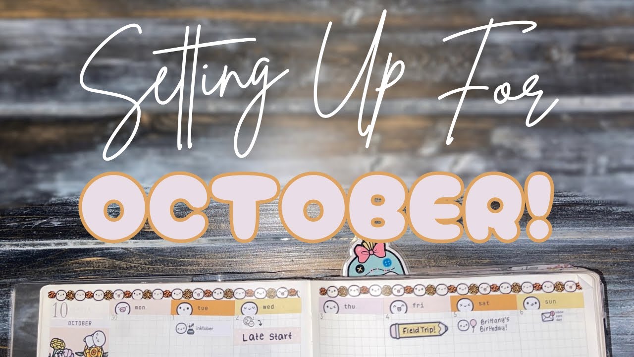 October Monthly Set Up | A5 Common Planner - YouTube