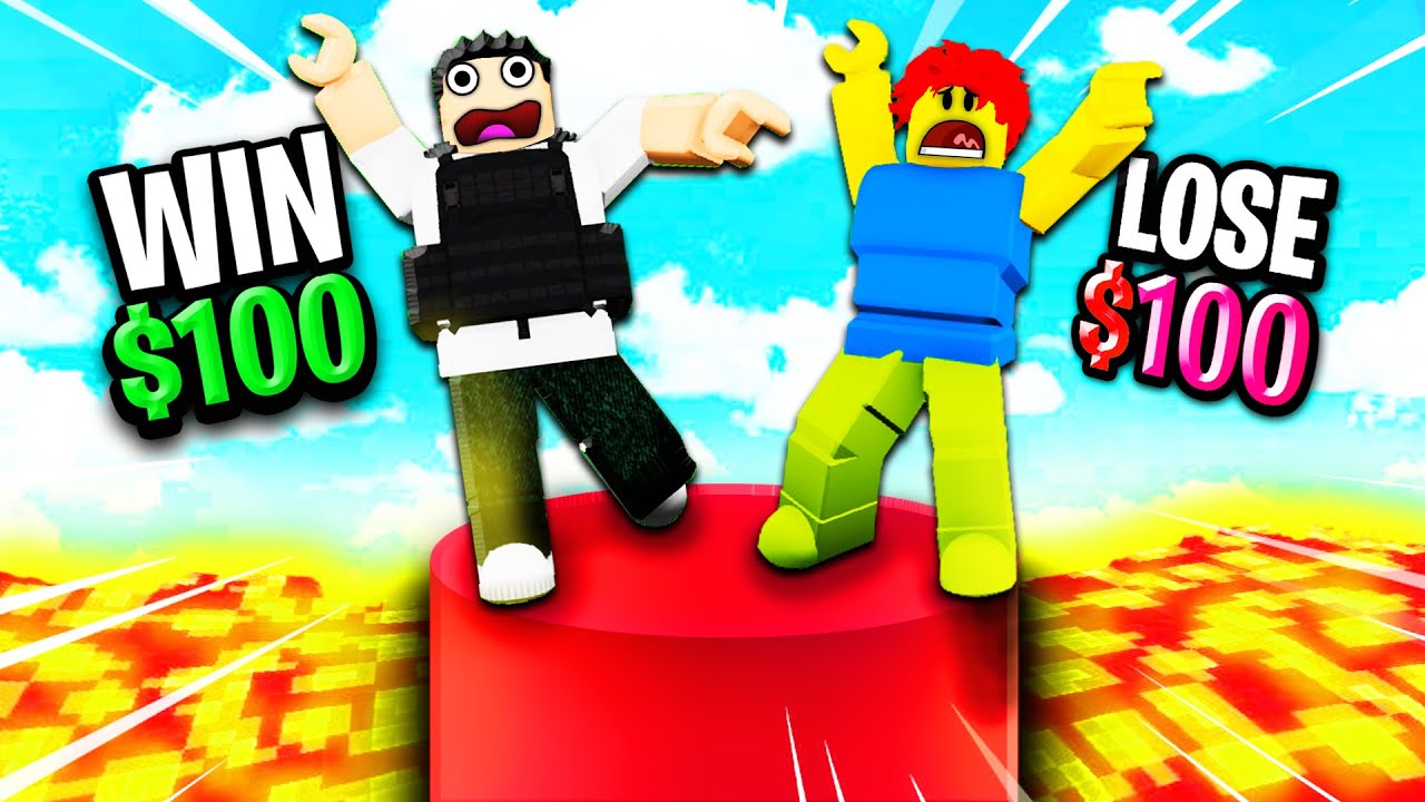 IF YOU FALL, Give a Player $100 FREE ROBUX.... (Roblox Challenge) - YouTube