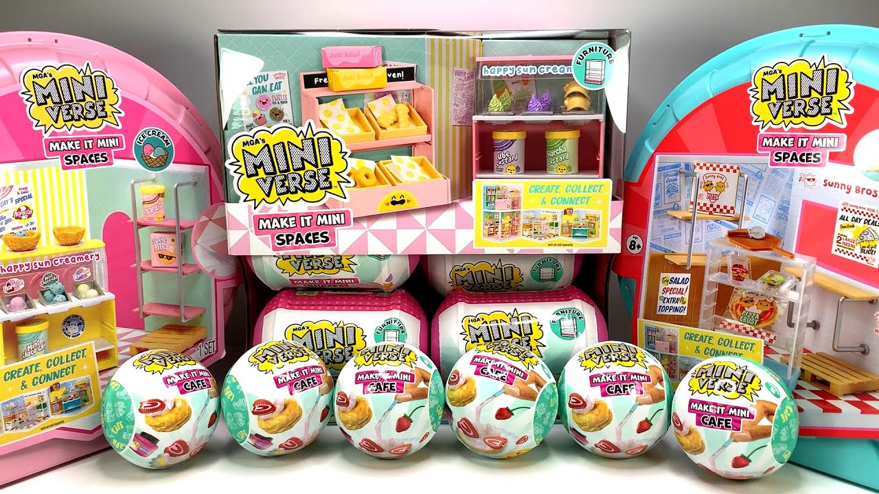 MGA's Miniverse Make It Mini Spaces & Cafe Series 5 Unboxing & Making ...