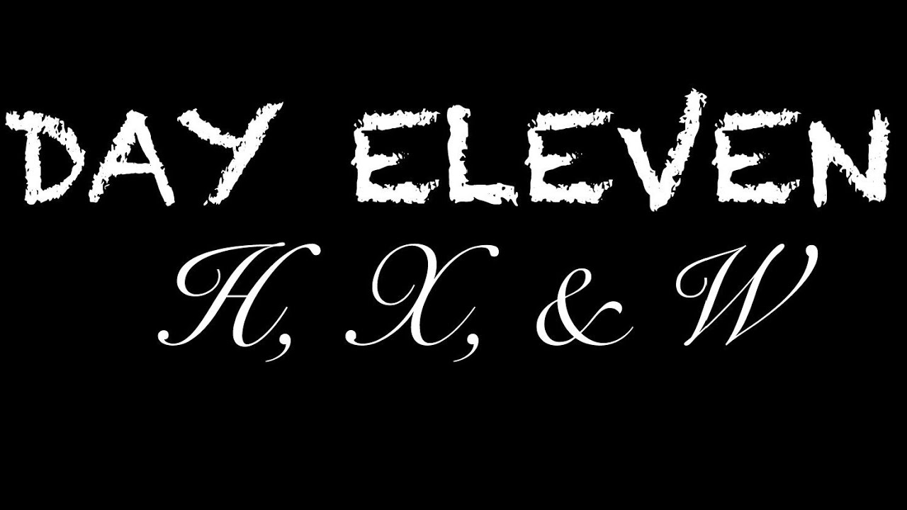 Cursive Lesson Day Eleven: H, X, & W - YouTube