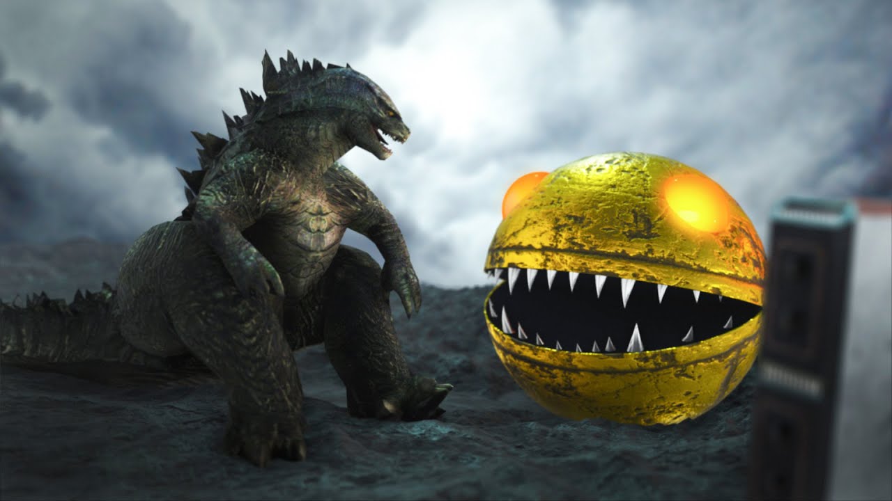 Godzilla vs Pac-Man: Standoff is Over - YouTube