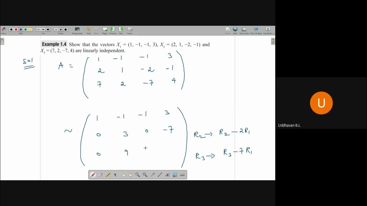 Matrix Algebra - Lecture 4 - YouTube