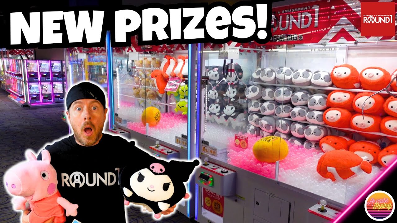 Winning Awesome New Claw Machine Prizes at Round 1! - YouTube