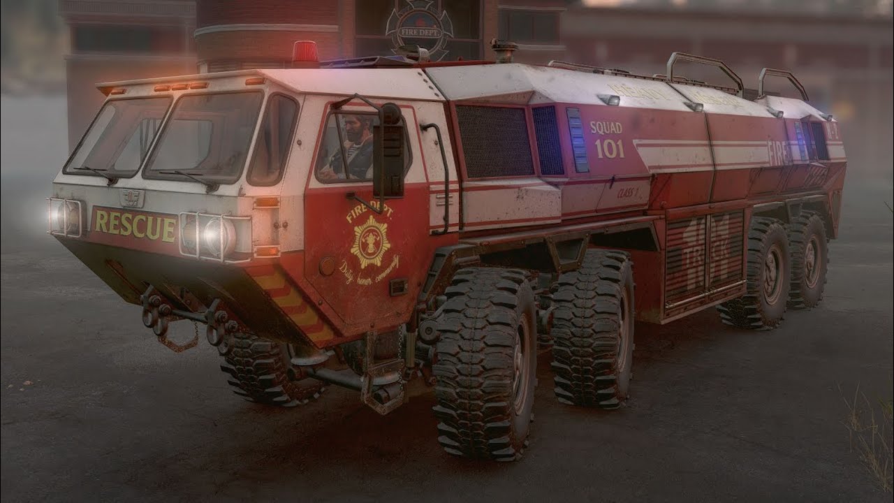 Oshkosh 8x8 Fire Department | Offroad Simulation Snowrunner - YouTube
