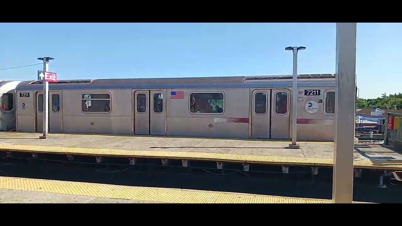 IRT Flushing line: R188 7 local train full ride from Main Street to 34 ...