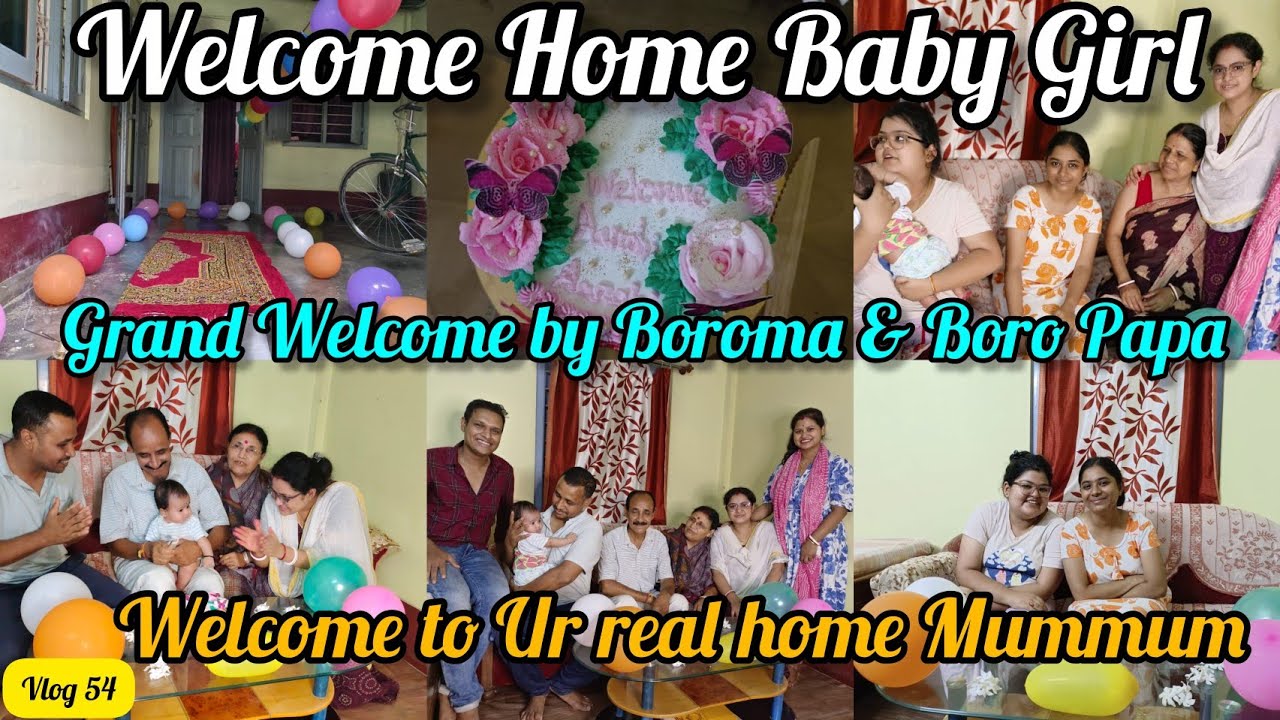 Vlog 54 | Welcome Home Baby Girl | welcome to your Real Home 🏡 Mummum ...