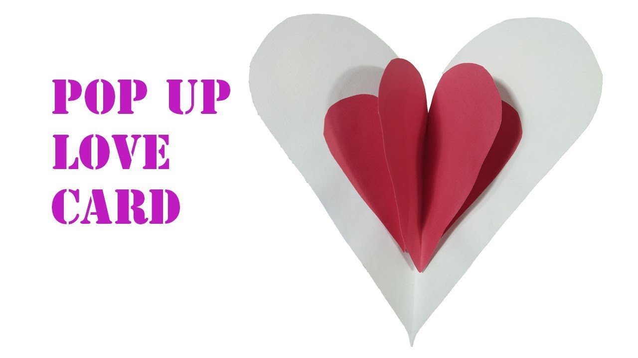 How to make Pop Up card 💝 | Easy origami love card making step by step ...