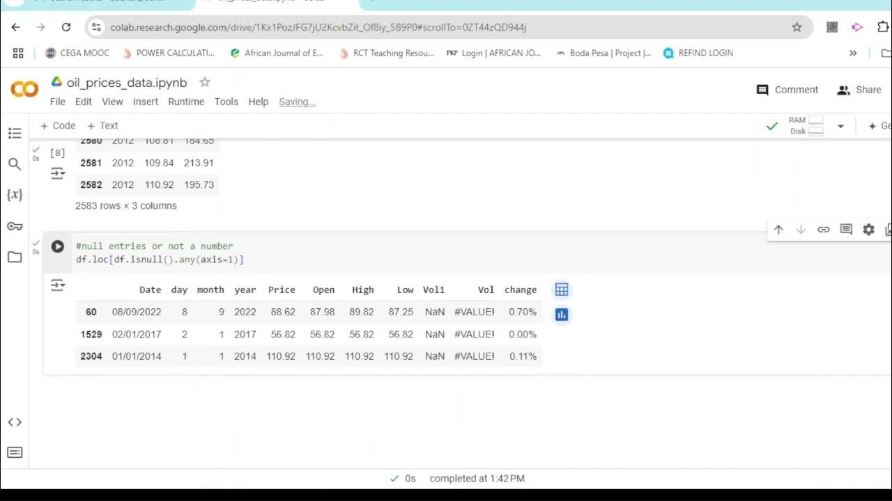 Google Colab | Python | Read data | Data filtering | Descriptive statistics - YouTube