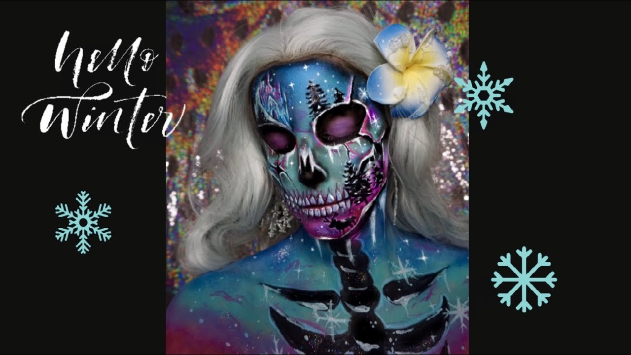 Frozen Skull Makeup Tutorial - YouTube