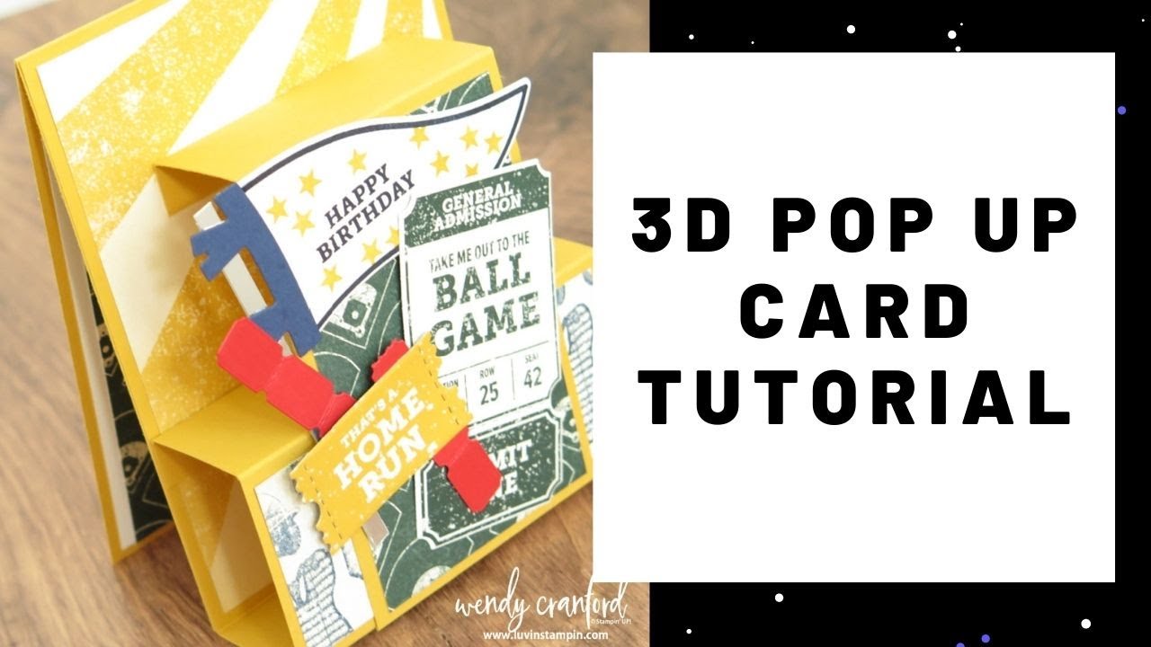 3D Handmade Pop Up Card Tutorial & Storytime - YouTube