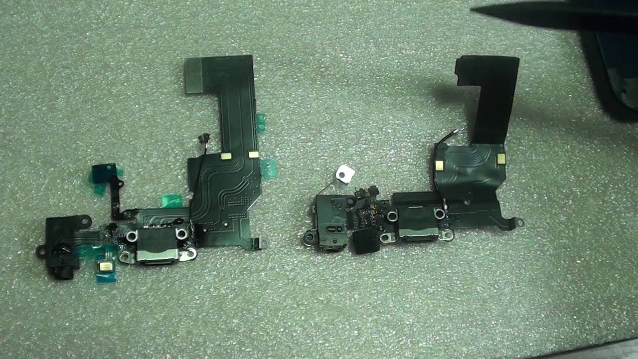 iPhone 5C and iPhone 5 Charger Port Dock Connector Flex Cable ...