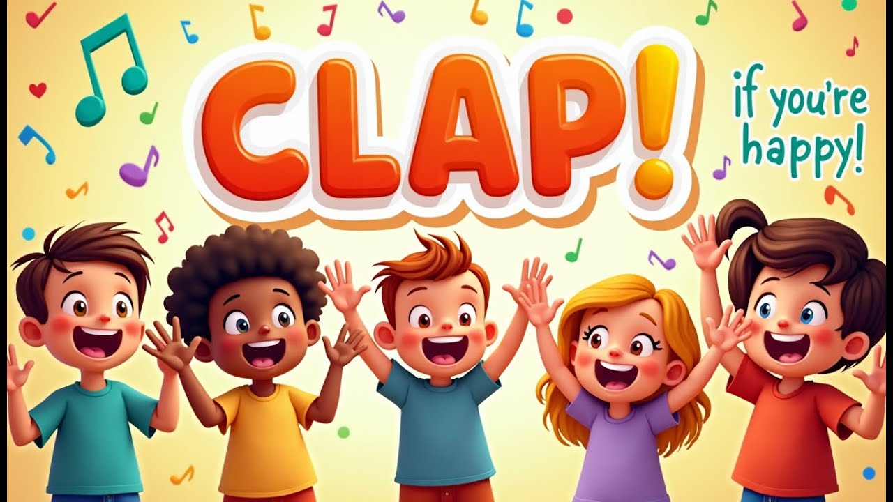 Clap Along with Joy | Happy Action Song for Kids Fun Learning & Rhythm ...