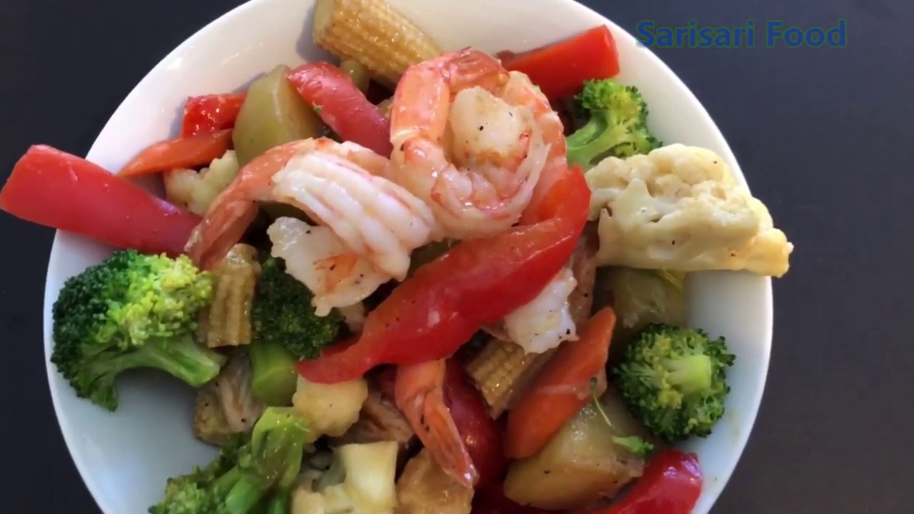 Chopsuey (Stir Fry Vegetable with Shrimp and Pork Loin) - YouTube