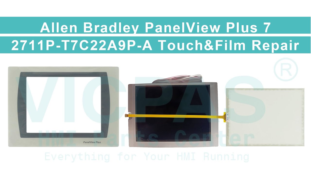 Allen Bradley PanelView Plus 7 2711P T7C22A9P-A Repair Kit x264 - YouTube